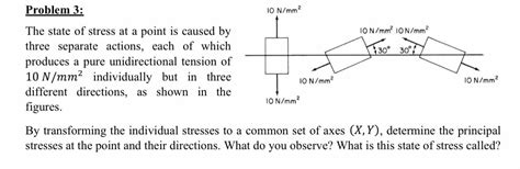 Answered Problem 3 The State Of Stress At A Bartleby