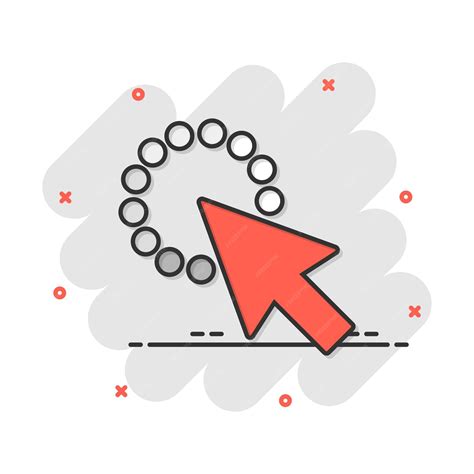 Premium Vector Computer Mouse Cursor Icon In Comic Style Arrow Cursor
