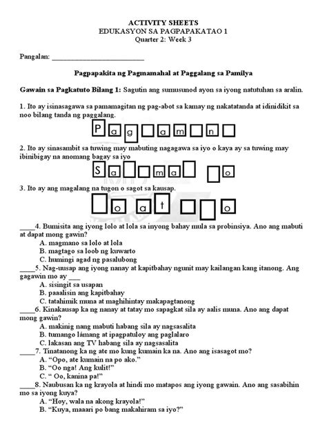 Esp 1 Activity Sheet Q2 W3 Pdf