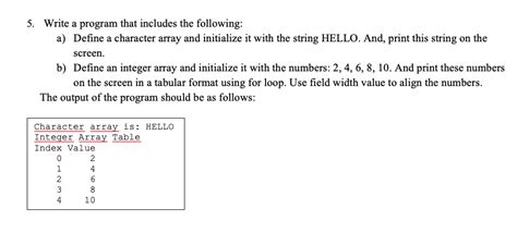 Solved 5 Write A Program That Includes The Following A