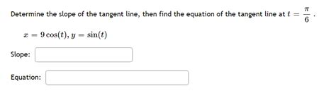 Solved Tt Determine The Slope Of The Tangent Line Then Find