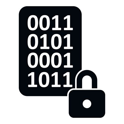 Cipher Data Number Icon Simple Vector Lock Code 17326537 Vector Art At