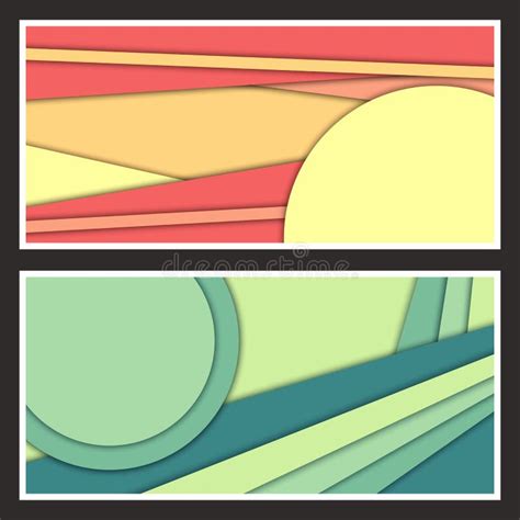 Material Design Background For User Interface Stock Vector Illustration Of Banner Line 234158484