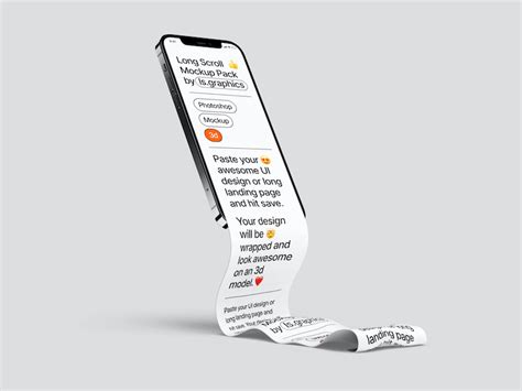 Long Scroll Mockups Scene 16 Photoshop