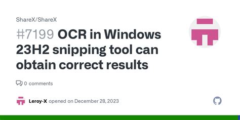 Ocr In Windows 23h2 Snipping Tool Can Obtain Correct Results · Issue