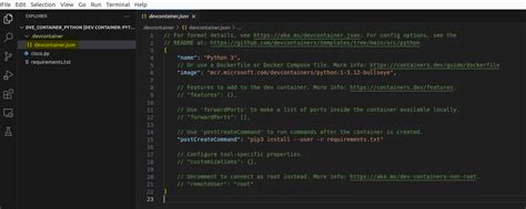how to containerize your python script with dev containers