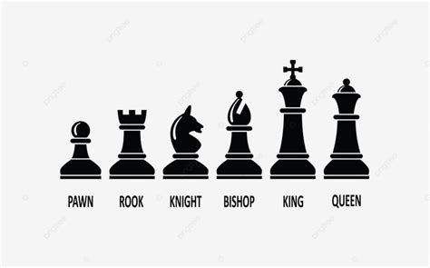 벡터 체스 말 세트 과 조각 디자인 Png 일러스트 및 벡터 에 대한 무료 다운로드 Pngtree