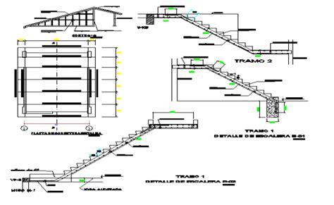 Staircase And Constructive Details Of Corporate Building Dwg File Artofit