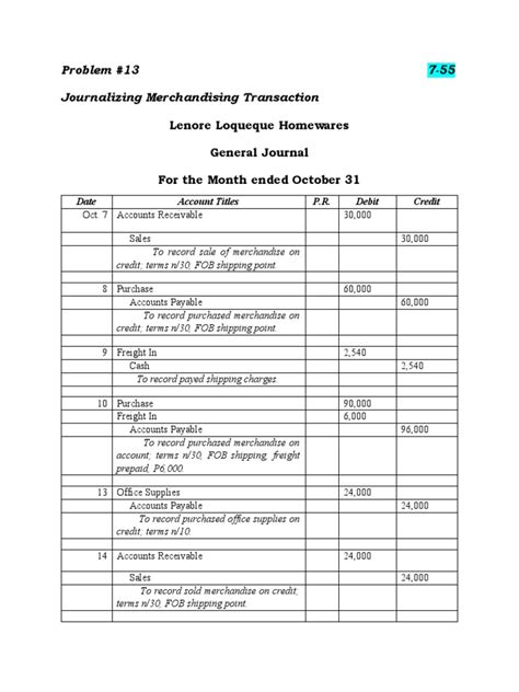 C7 Problem 13 Pdf Payments Cash