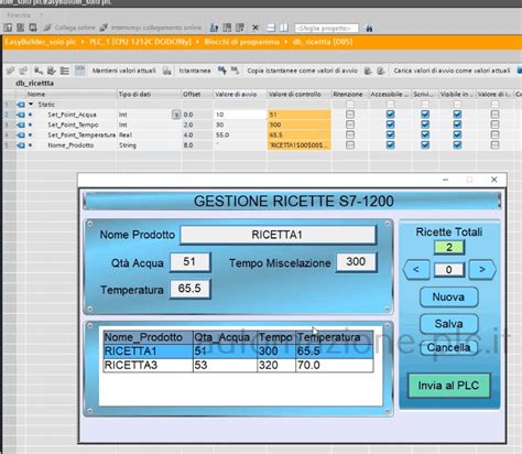 Corso Di Programmazione Weintek Easybuilder Pro Gestione Ricette