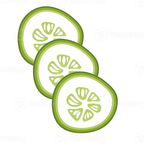 Cucumber Slice With Whole Grain 18245534 Png