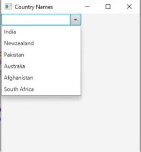 JavaFX ComboBox Learn How Does ComboBox Work In JavaFX