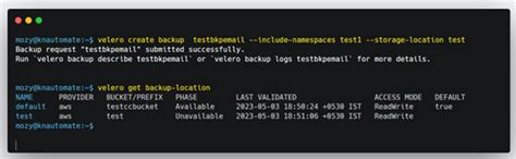 monitoring velero and enabling email alerts for kubernetes backup and