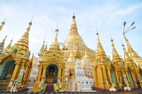 缅甸仰光帕塔塔假期寺庙情调纪念碑建筑学奢华冥想旅行天空旅游高清图片下载 正版图片322196676 摄图网