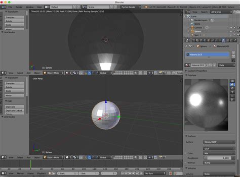 Blender Internal Render Engine Why Rendered Image Is Not Like In The Material Preview Frame