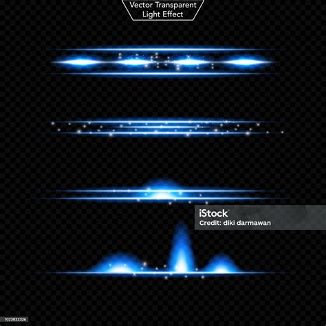 빛나는 조명 효과의 집합입니다 현실적인 렌즈와 반짝 빛입니다 블랙 투명 한 배경에 고립 반짝와 스타 버스트입니다 벡터 일러스트