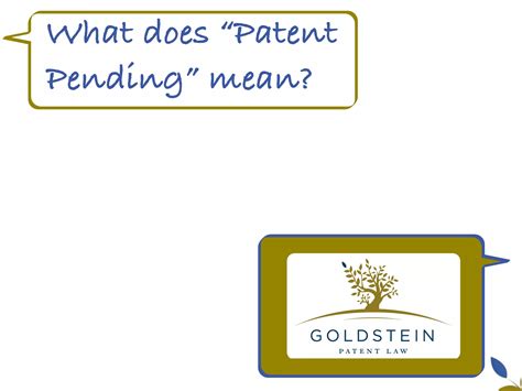 What Does Patent Pending Mean Ppt