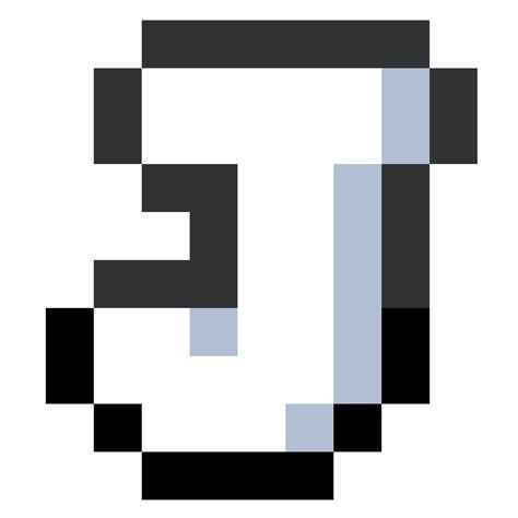 Pixel Letter J With Black Line 27517580 PNG
