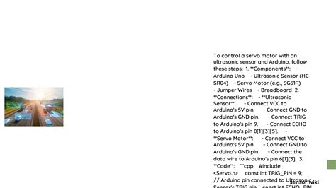 Control Servo Motor With Ultrasonic Sensor And Arduino Complete
