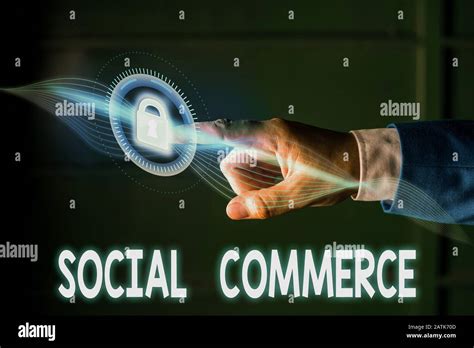 Handwriting Text Writing Social Commerce Conceptual Photo Uses Social Networks In The Buying Of
