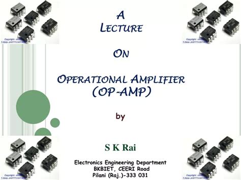 Ppt Operational Amplifiers Functions Types And Parameters Powerpoint