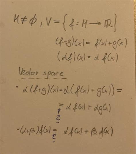 Checking That A Space Is A Vector Space R Askmath
