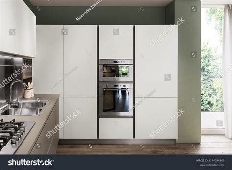 최소한의 스타일로 꾸며진 현대적인 고급 주방 스톡 사진 2144024145 Shutterstock