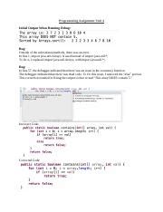 Programming Assignment Unit 4 .docx - Programming Assignment Unit 4 Initial Output When Running ...