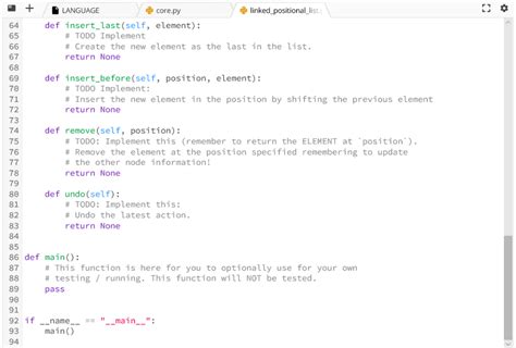 Solved Implement A Linked Positional List The Linked Chegg Com