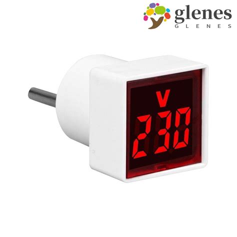 Glenes Digital Ac Voltmeter Indicator Mini Led Voltage Test Monitor No Wiring Required Voltage