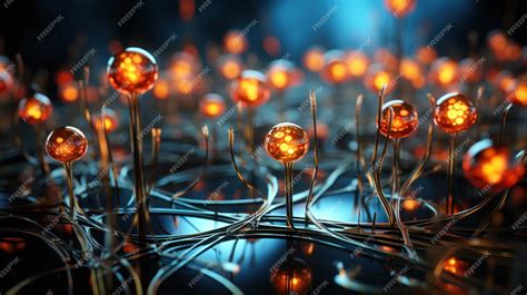 Neural Fusion Organic Neurons Created With Generative Ai Premium Ai Generated Image