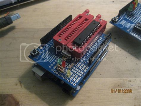 My Mini Ardiuno As ISP Shield Its Big Brother Products And Services Arduino Forum