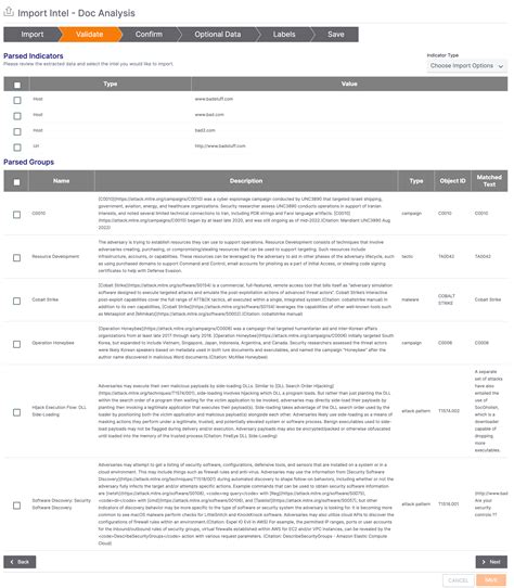 Doc Analysis Import