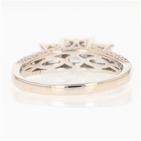 100ctw Princess Diamond Three Stone Engagement Ring 14k White Gold