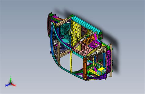 新能源汽车车身结构轻量化设计 Catia 3dxml 模型图纸下载 懒石网