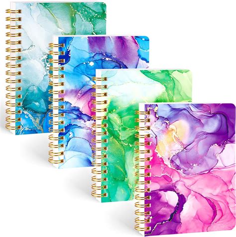 Amazon HIBOX 8PCS Mini Spiral Notebooks A6 Pocket Notebooks