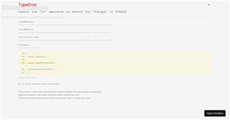XState Example Template Codesandbox