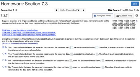 Solved Homework Section 7 3 Save Score 0 Of 1 Pt 3 Of 4 2