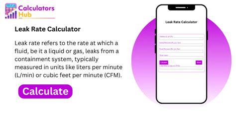 Leak Rate Calculator Online