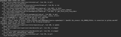 Error Open SSL SSL Connect To Github Addons Home Assistant Community
