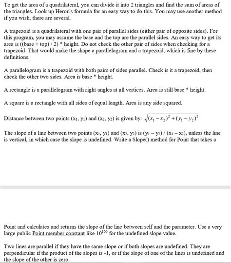 Adapt The Class Point Class From One Of My