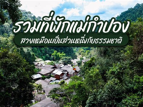 ปักหมุด ที่พักแม่กำปองที่น่าไป ชมวิวธรรมชาติ ดื่มด่ำกับอากาศบริสุทธิ์