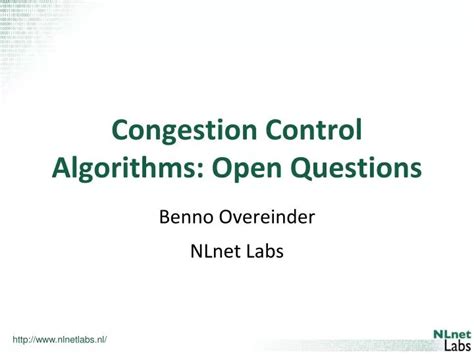 Ppt Congestion Control Algorithms Open Questions Powerpoint