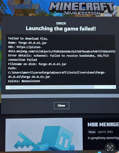 How Can I Fix This Error Code Im Using Mods With Curseforge Curseforge Isnt Showing Me Any