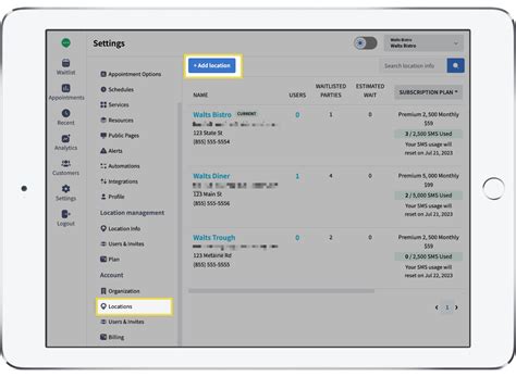 managing multiple locations tablesready knowledge base