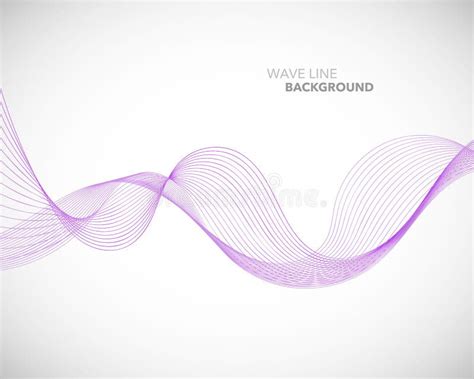 A Elegant Abstract Vector Wave Line Futuristic Style Background Template Stock Vector