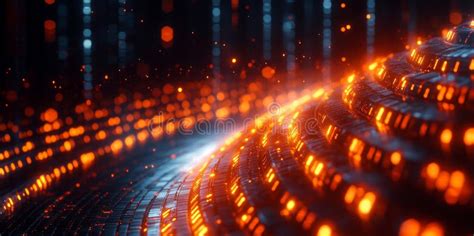 Quantum Computing Visualization Showing Complex Interactions And Data