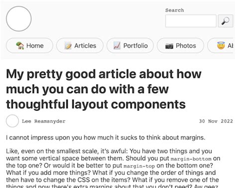 Row Stack And Space Components Save Your Sanity • Lee Reamsnyder