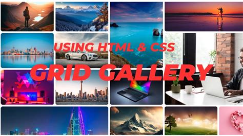 Css 3 Responsive Masonry Image Gallery Using Grid Youtube