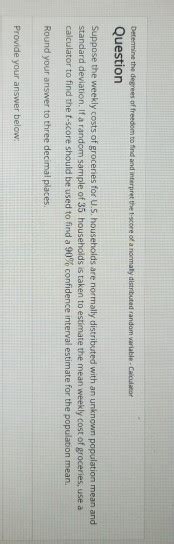 Solved Determine The Degrees Of Freedom To Find And Chegg Com